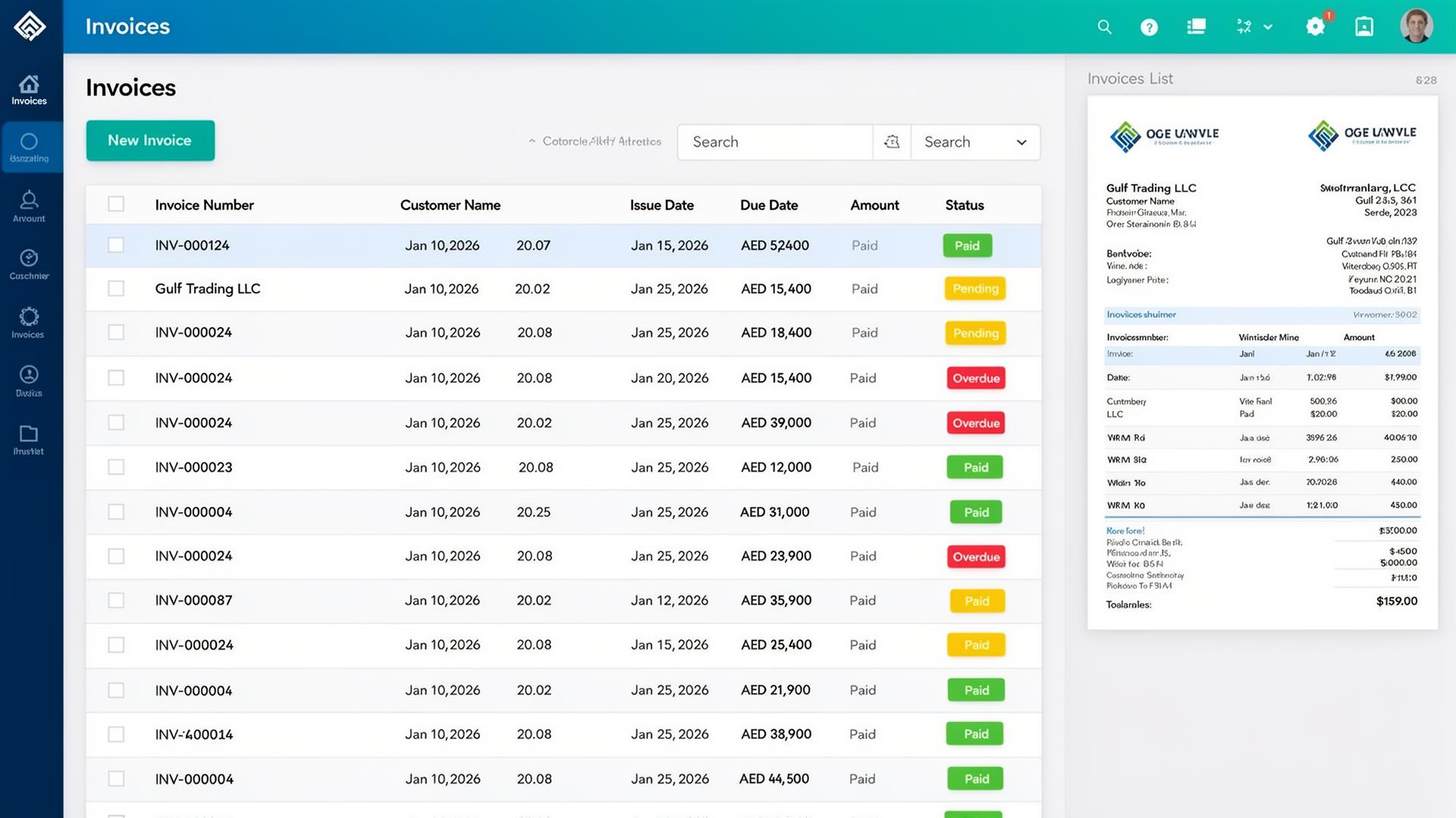 Atlas Tracking Invoice Number